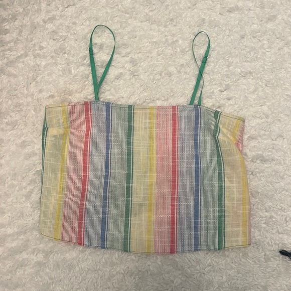 Urban Outfitters | Tops | Uo Rainbow Colored Cropped Tank | Poshmark